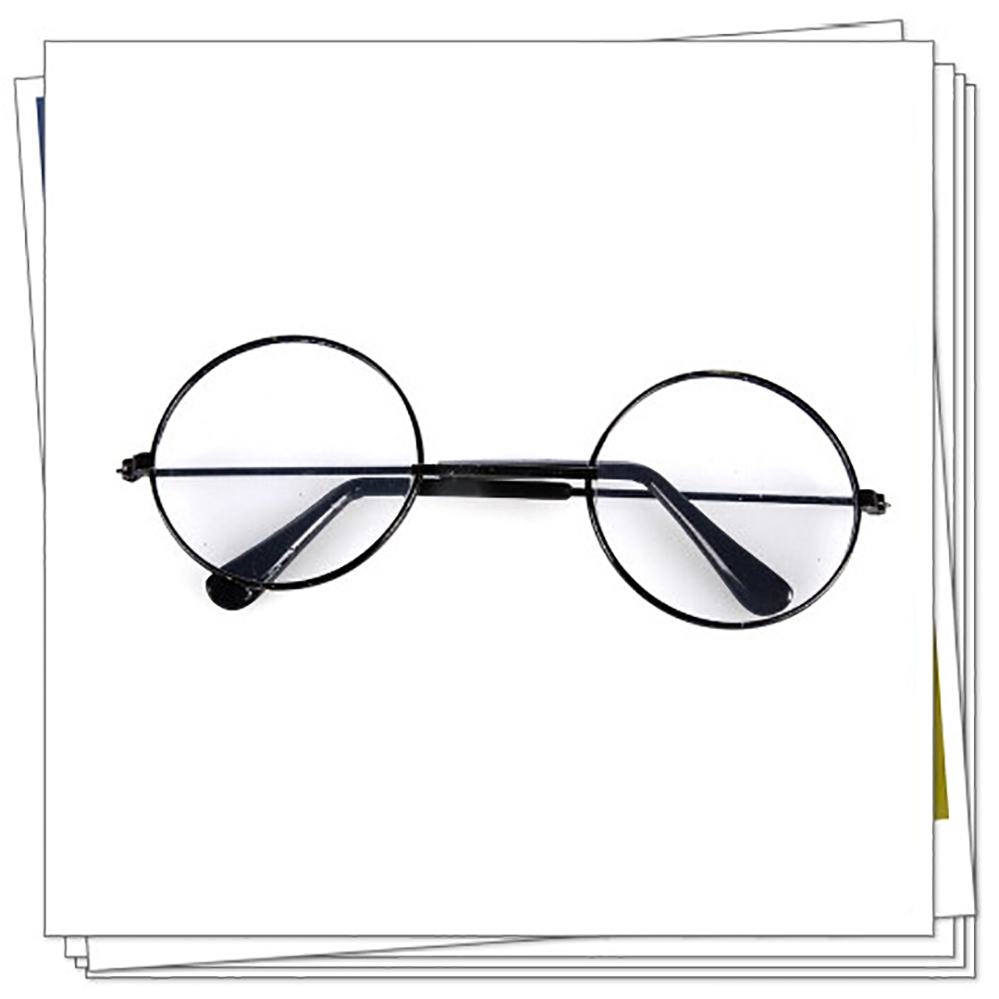 Harry Potter Black Frame Glasses Spectacles Cosplay Party Wizard Round ...