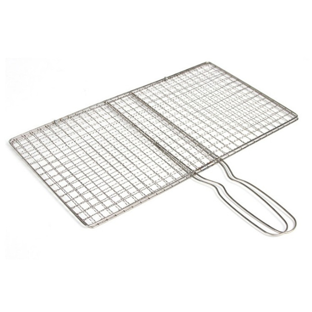 Grilling Basket Fish Holder Vegetable BBQ Net Steak Barbecue Grill Meat ...