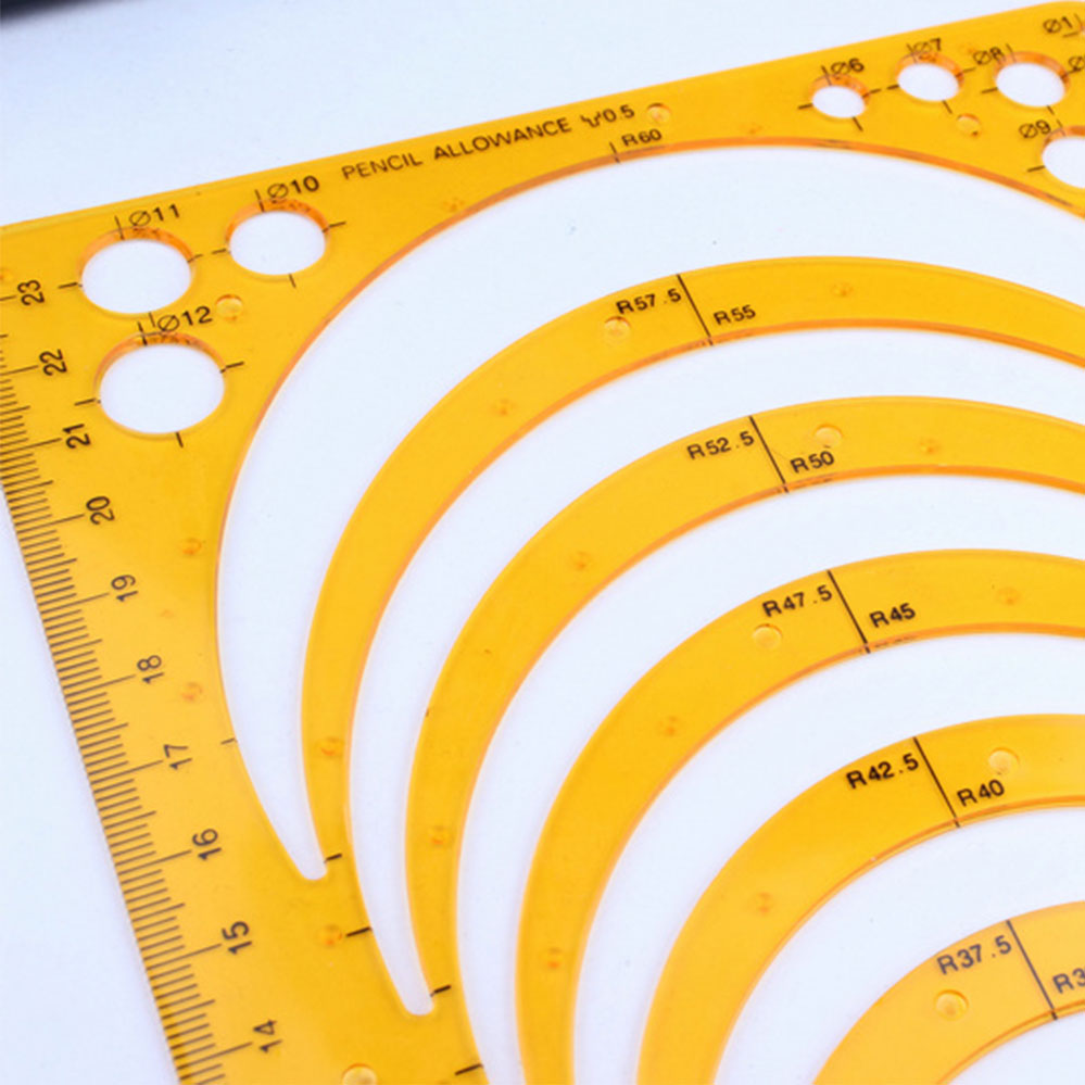 Technical Useful Radius Drawing Tool Circle Template Drafting Stencil ...